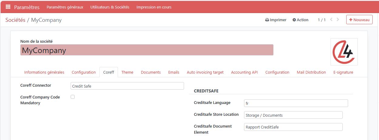 Le connecteur CreditSafe - Lease4